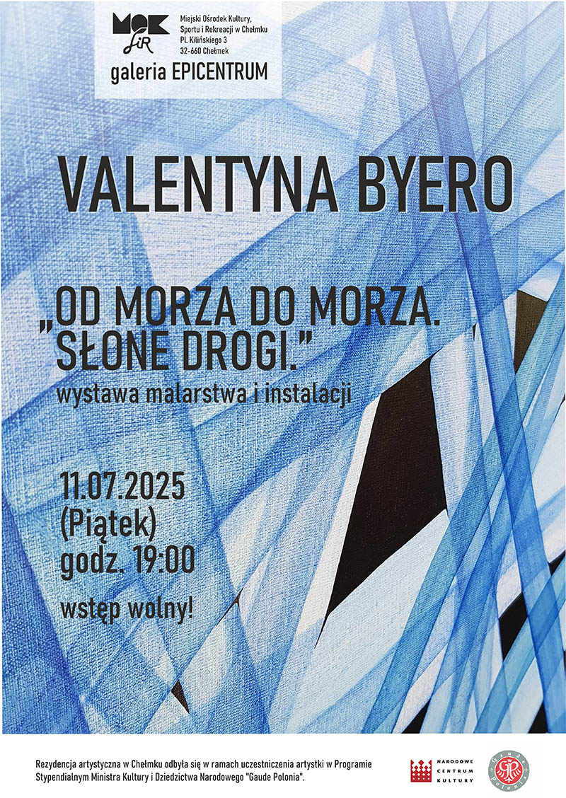 „OD MORZA DO MORZA. SŁONE DROGI.”- wystawa malarstwa i instalacji Valentyny Byero - Miejski ...